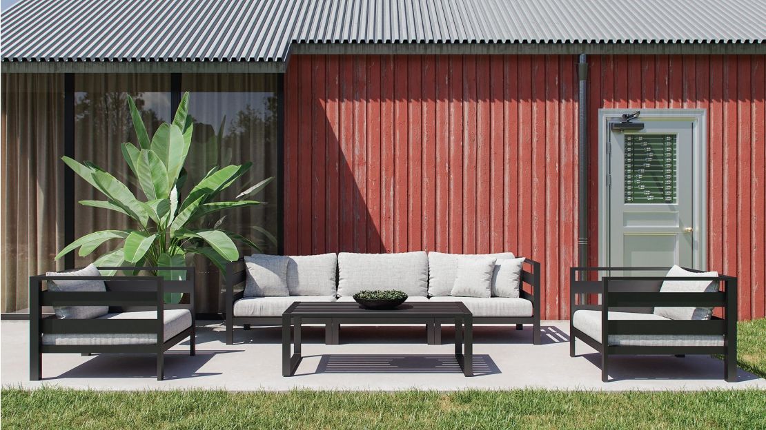 Exclusivité Salon de jardin aluminium ADRIANO M | artelia.fr